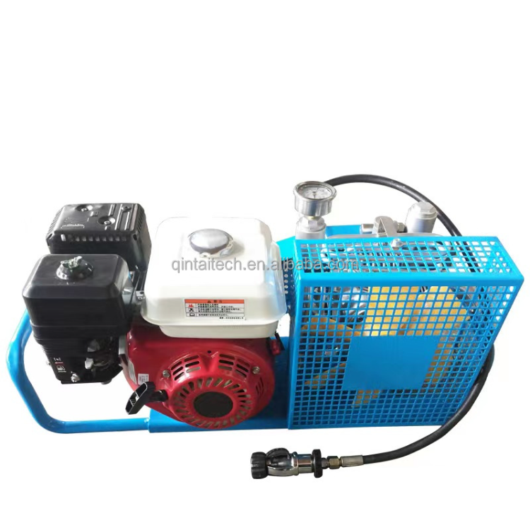 300bar Gas Engine Portable Breathing Air Compressor Oil Driven ...
