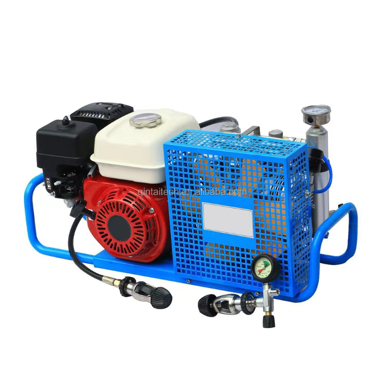 300bar Gas Engine Portable Breathing Air Compressor Oil Driven ...