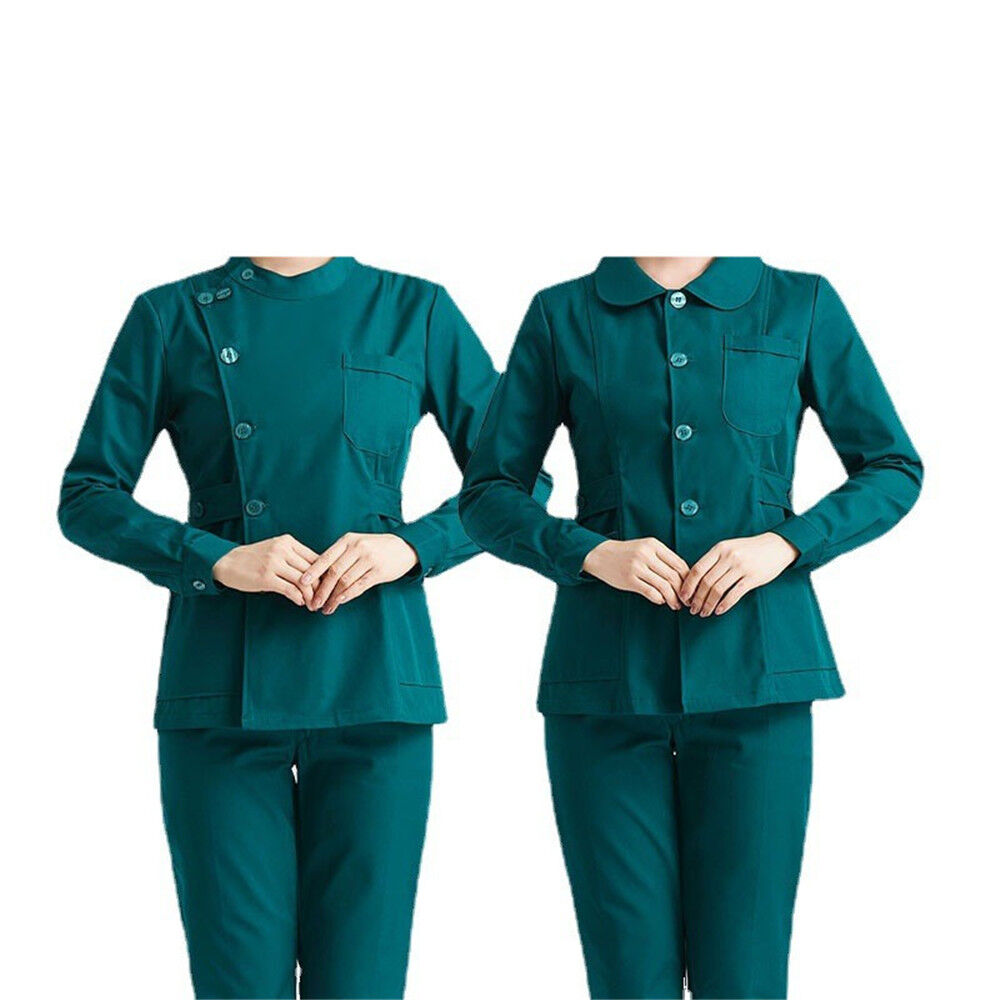 Factory Price Cotton Hospital Gowns Custom Nurse Jacket Blue Hospital ...