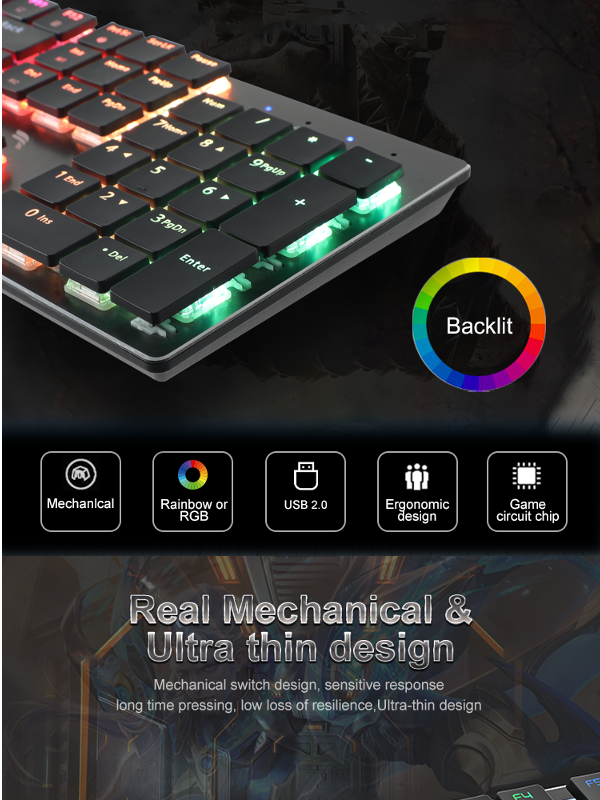 Odm Altra Slim Real Mechanical Keyboard Aluminum Top Cover + Abs Bottom ...