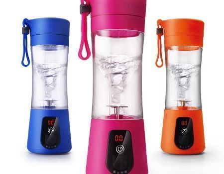 Custom Logo Portable Blender Smoothie Juicer Cup 4 Blades - China ...