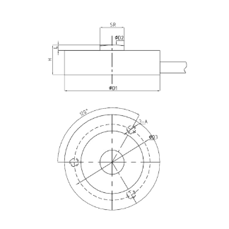 Lc526 China Disc Shaped Compression Celdas De Carga Load Cell Force ...