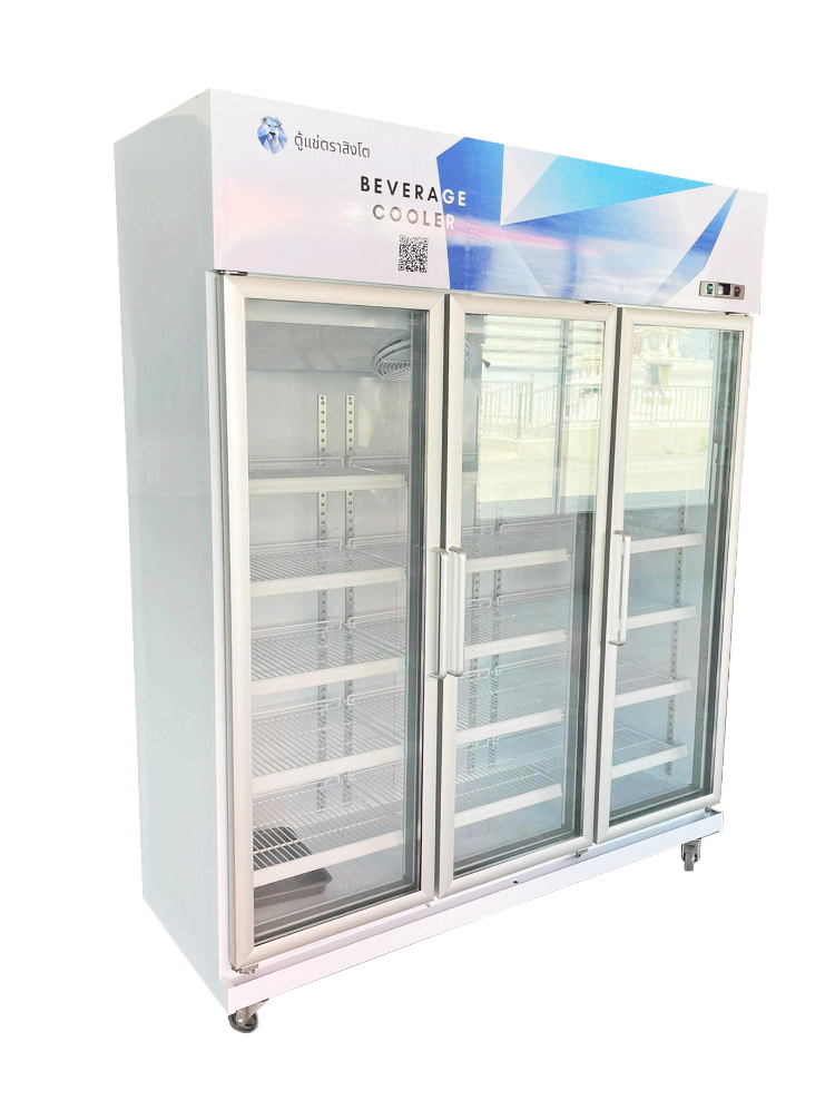 Double Door Refrigerator And Fan Cooling Fruit Used Supermarket Cooler ...