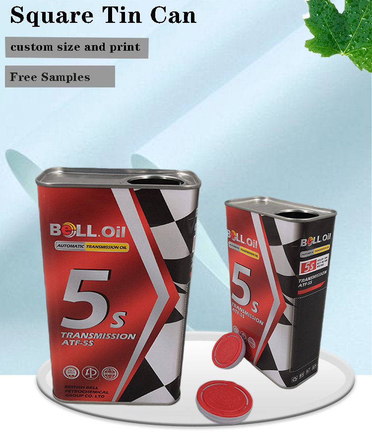 Buy Wholesale China 1l F Style Can 1 Quart Engine Oil Can 2l Square Tin ...