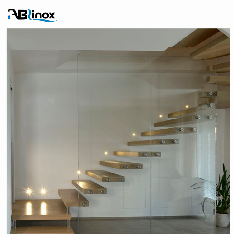 Buy Wholesale China New Design Interior Floating Staircase With Glass ...