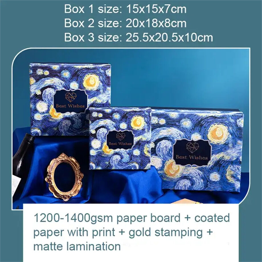 Buy Wholesale China Blue Color Gift Paper Set Box With Words Best ...