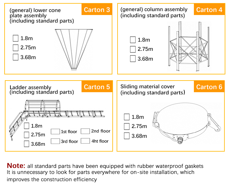 Livestock Animal Grain Feed Silo Hot Galvanized Feed Storage Silo From ...