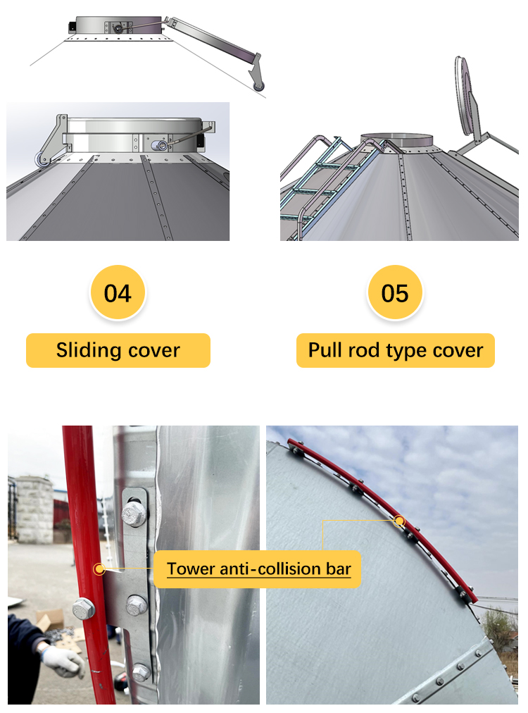 Livestock Animal Grain Feed Silo Hot Galvanized Feed Storage Silo From ...