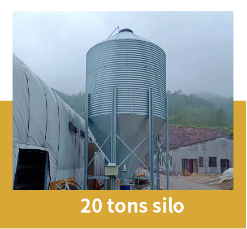 Hot Galvanized Silo Different Capacity Chicken Feed Storage Silo, High ...