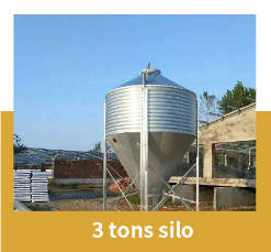 Hot Galvanized Silo Different Capacity Chicken Feed Storage Silo, High ...