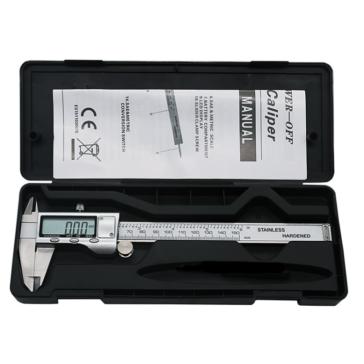 0-150mm Vernier Caliper Stainless Steel Lcd Digital Caliper 6 Inch ...