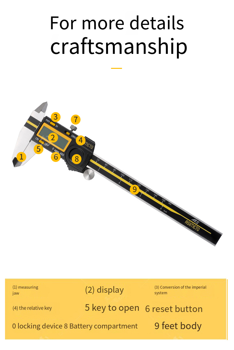 Buy Wholesale China High Precision Digital Vernier Caliper For ...