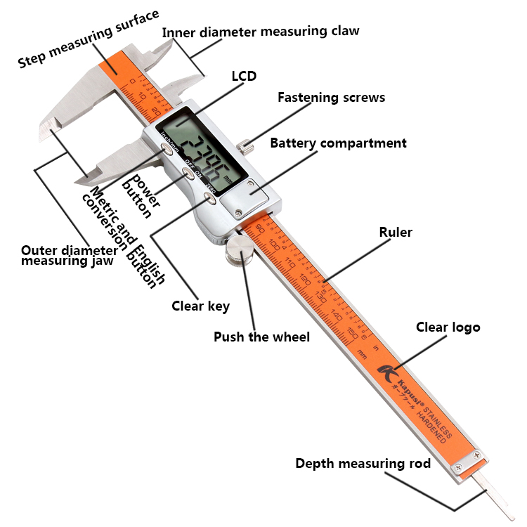 Buy Wholesale China Kapusi Digital Caliper 150mm Electronic Vernier ...