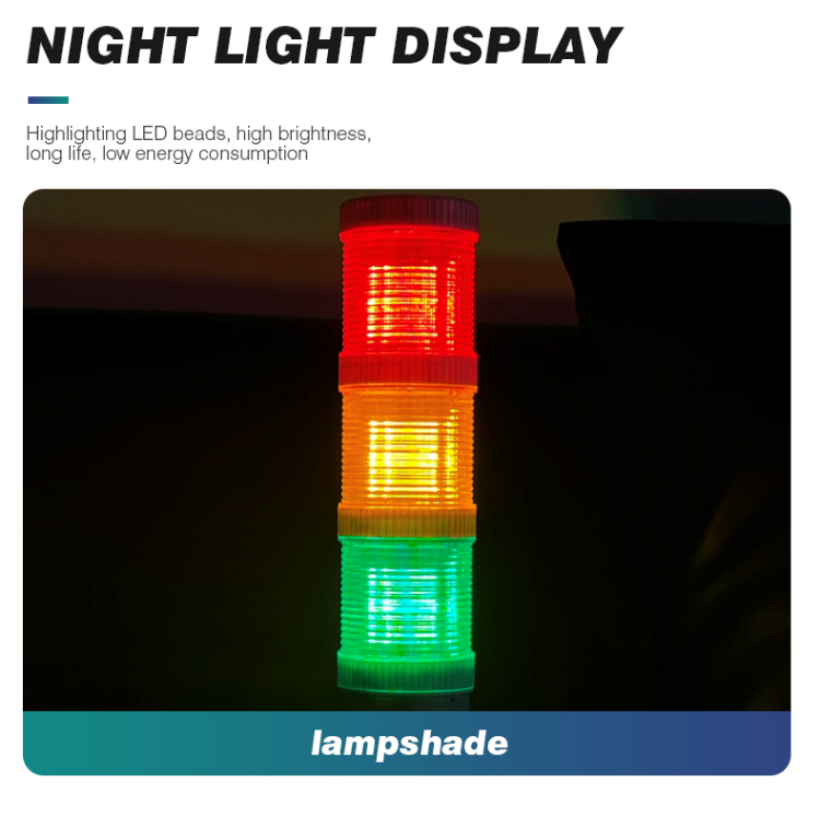 Lta-505-3tj Three Layers Warning Lights Dc 12v 24v Signal Indicator ...