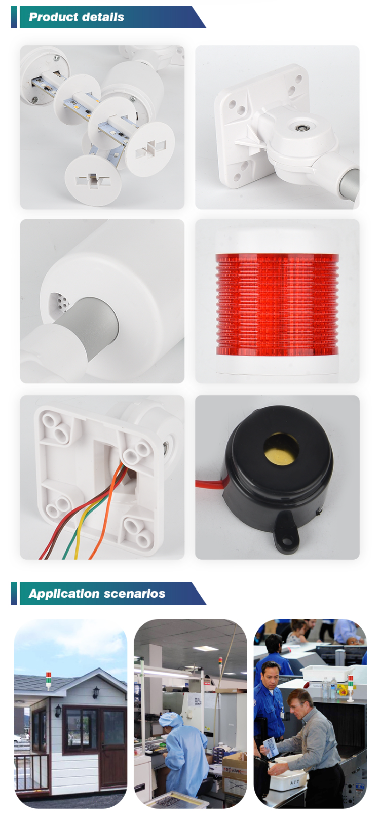 Lta-505-3tj Three Layers Warning Lights Dc 12v 24v Signal Indicator ...