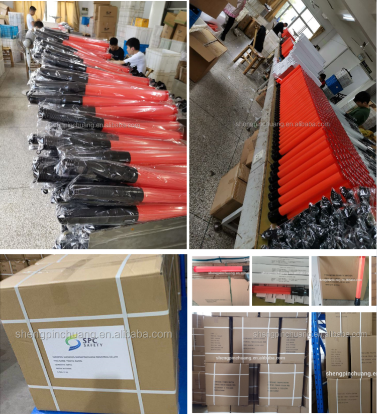 Battery Model 87cm Long Safety Warning Flashing Baton Handheld Traffic ...