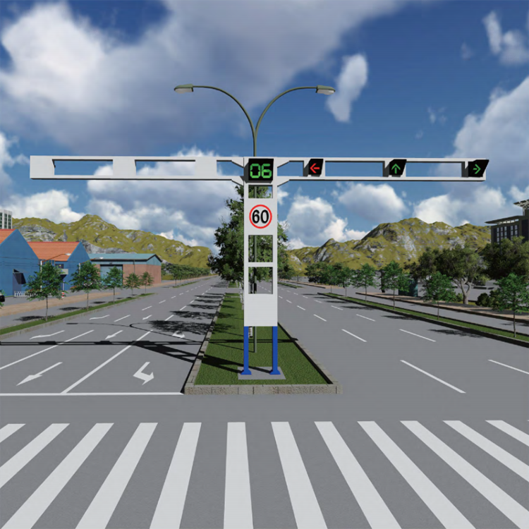 Traffic Signal Light Portable Cross Road Temporary Smart Traffic Light ...