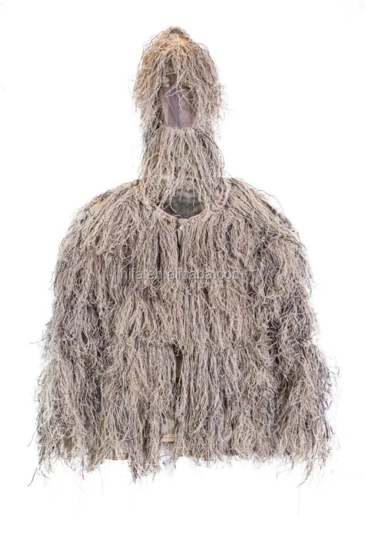 Buy Wholesale China Outdoor Ghillie Suit Breathable Desert Camo Ghillie ...