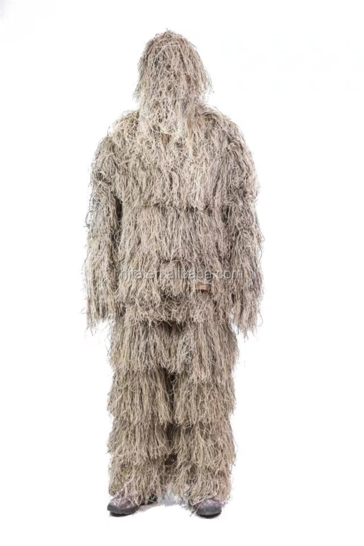 Buy Wholesale China Outdoor Ghillie Suit Breathable Desert Camo Ghillie ...