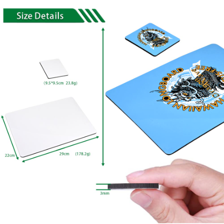 Wholesaler Sublimation Blank Mdf Hardboard Table Mat Set Cork Bottom ...