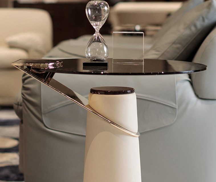 Buy Wholesale China Modern Simple Tempered Glass Corner A Few Leather ...