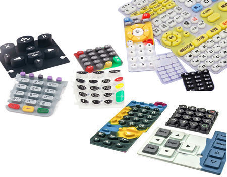 Custom Silicone Rubber Keyboard With High Quality Carbon Contacts - Buy ...