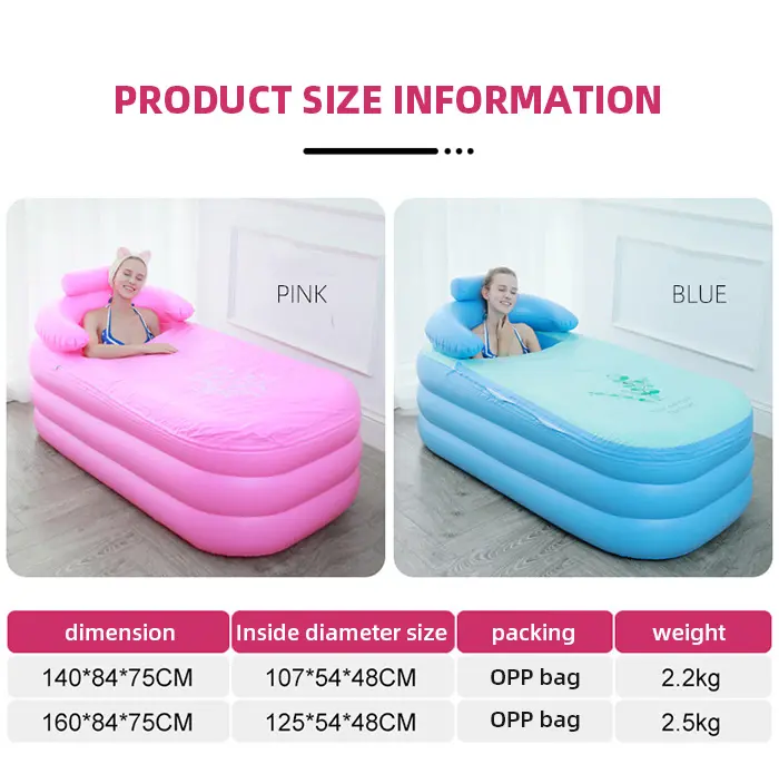 Hot Sale Inflatable Ice Bath Pool Freestanding Tub Portable Home Spa ...