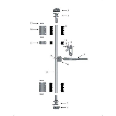 Container Door Lock Truck Locking Gear & Accessories Door Lock Rod ...