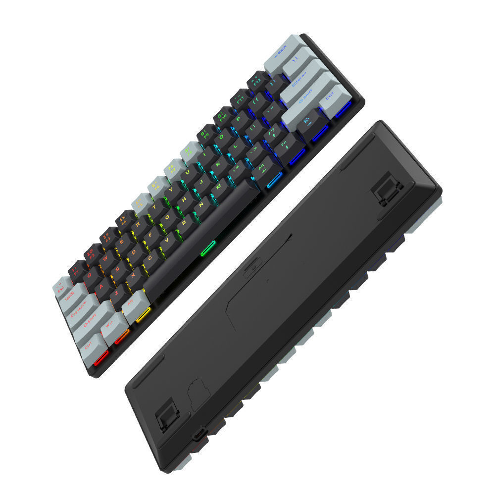 Support Rainbow Backlight Ultra-thin Mechanical Keyboard Portable ...