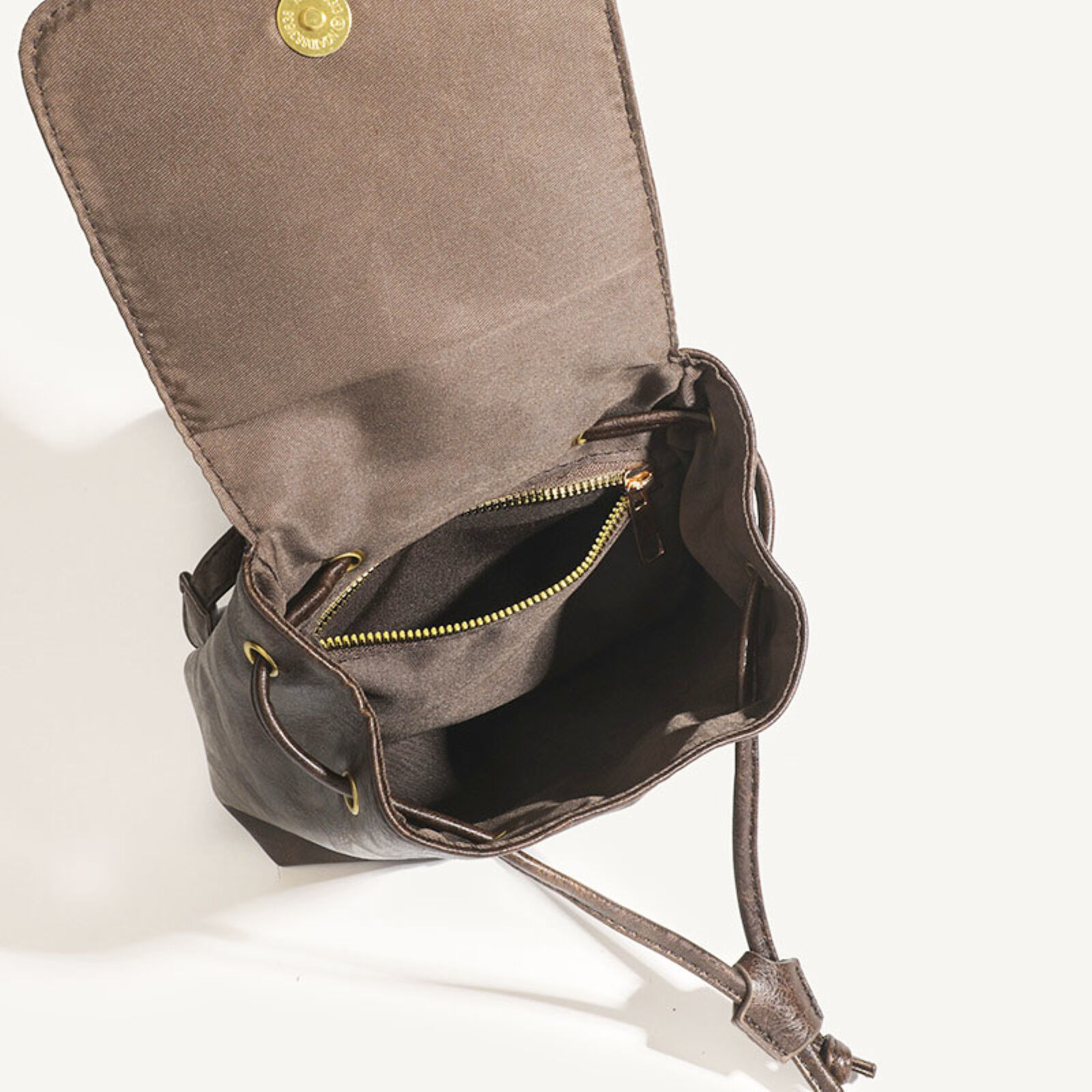 Vintage Pu Backpack Fashion Trend Waterproof All-matching Fashion ...