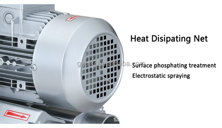 2.2kw High Pressure Type Air Ring Blowers Vortex Fan For Water ...