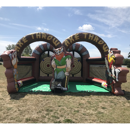 Fun Carnival Game Inflatable Dart Board Double Lane Viking Inflatable Axe Throwing Game - China ...