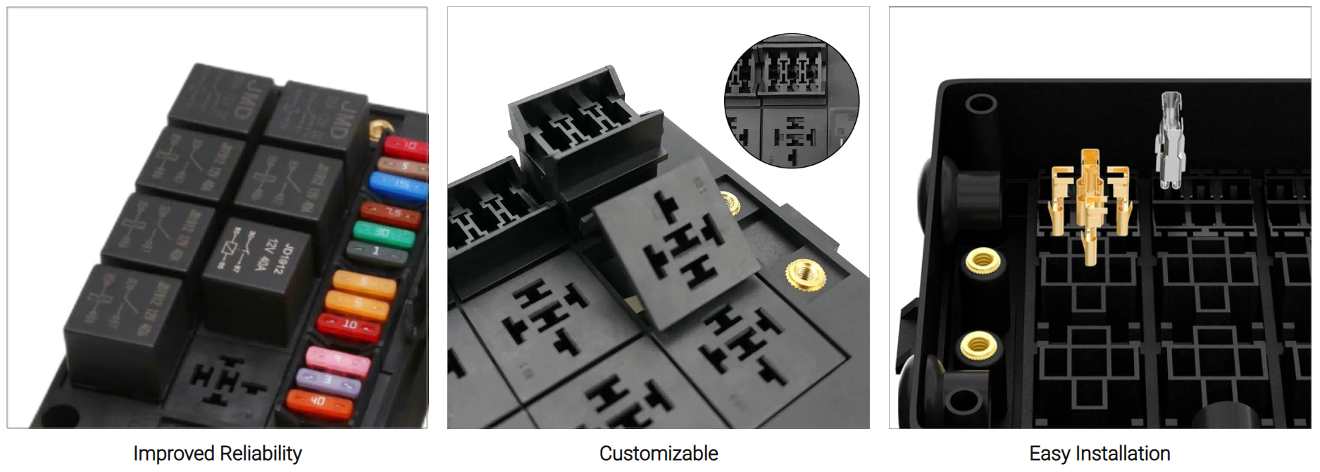 Buy Wholesale China Auto Relay Fuse Box With 30 Slots Panels & Relay ...