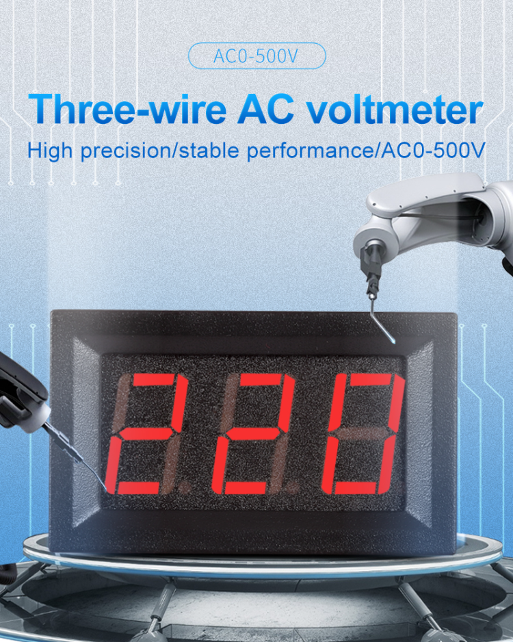 Buy Wholesale China Three Wire Led Ac Voltmeter Ac 0 500v Digital Voltmeter Led Display Scr