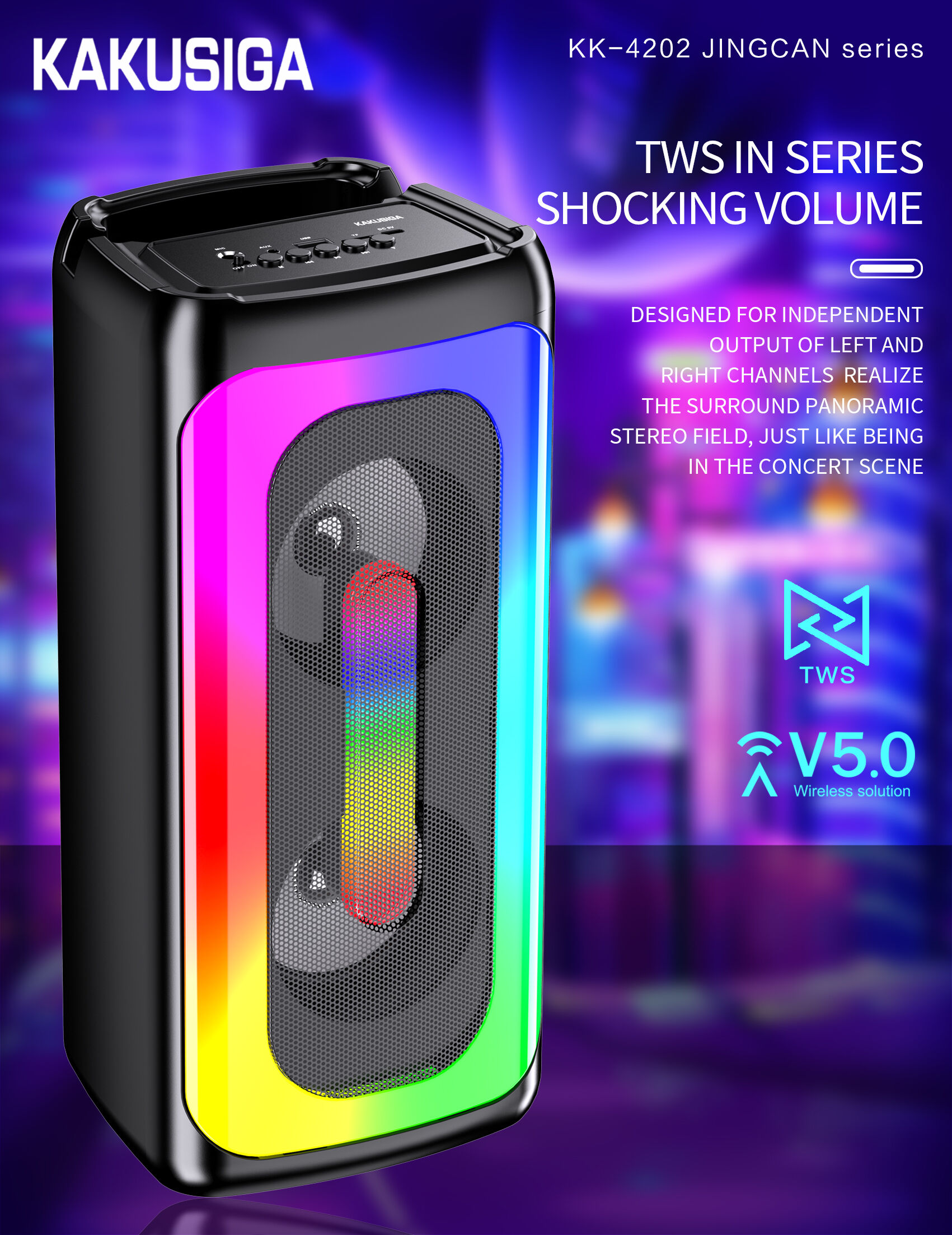 Buy Wholesale China 2023 Kakusiga New Arrival Colorful Light Wireless ...