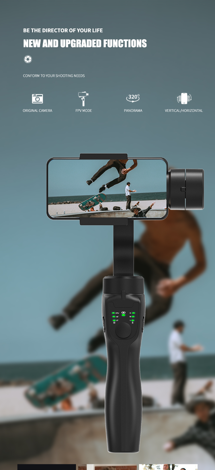 Buy Wholesale China New Listing F8 Gimbal 3 Axis Professional Mobile ...