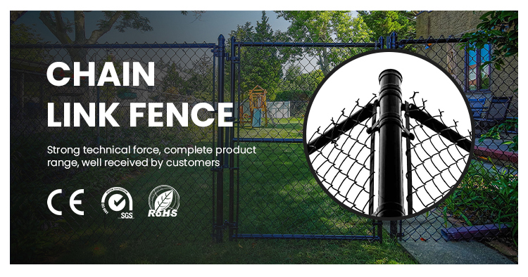 Hot Dip Galvanis Tautan Rantai 6 Kaki Kawat Besi Pagar Anyaman ...