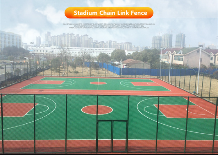 Pvc Basketball Football Chain Link Security Fencing Wire Mesh Stadium ...
