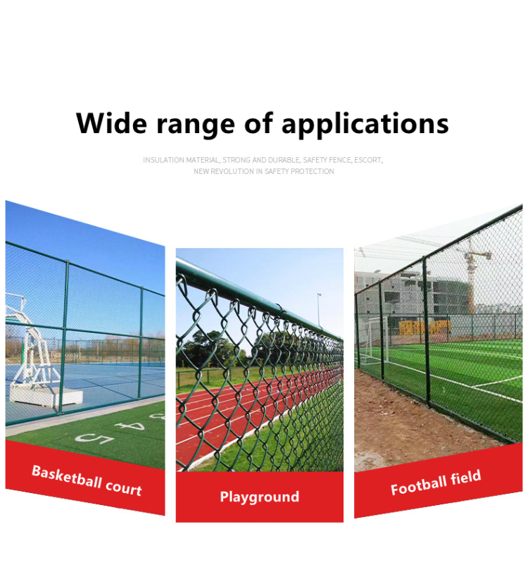Pvc Basketball Football Chain Link Security Fencing Wire Mesh Stadium ...
