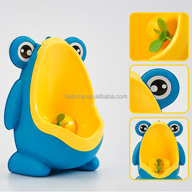 Bathroom Plastic Baby Standing Urinal Potty Trainer Cute Frog Potty ...