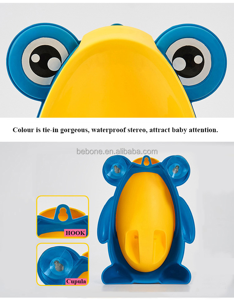 Bathroom Plastic Baby Standing Urinal Potty Trainer Cute Frog Potty ...