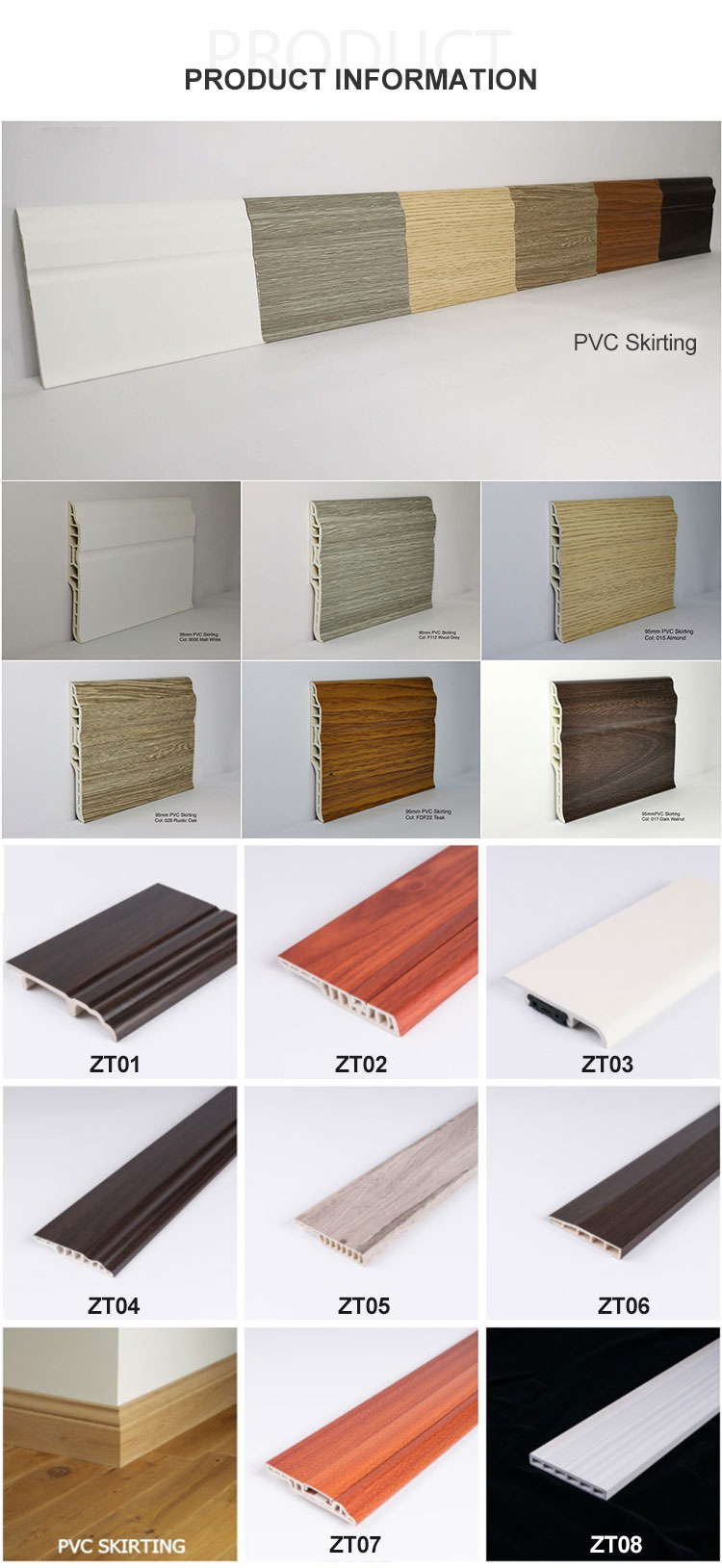 Buy Wholesale China High Quality Low Cost Pvc Skirting Board Profiles ...