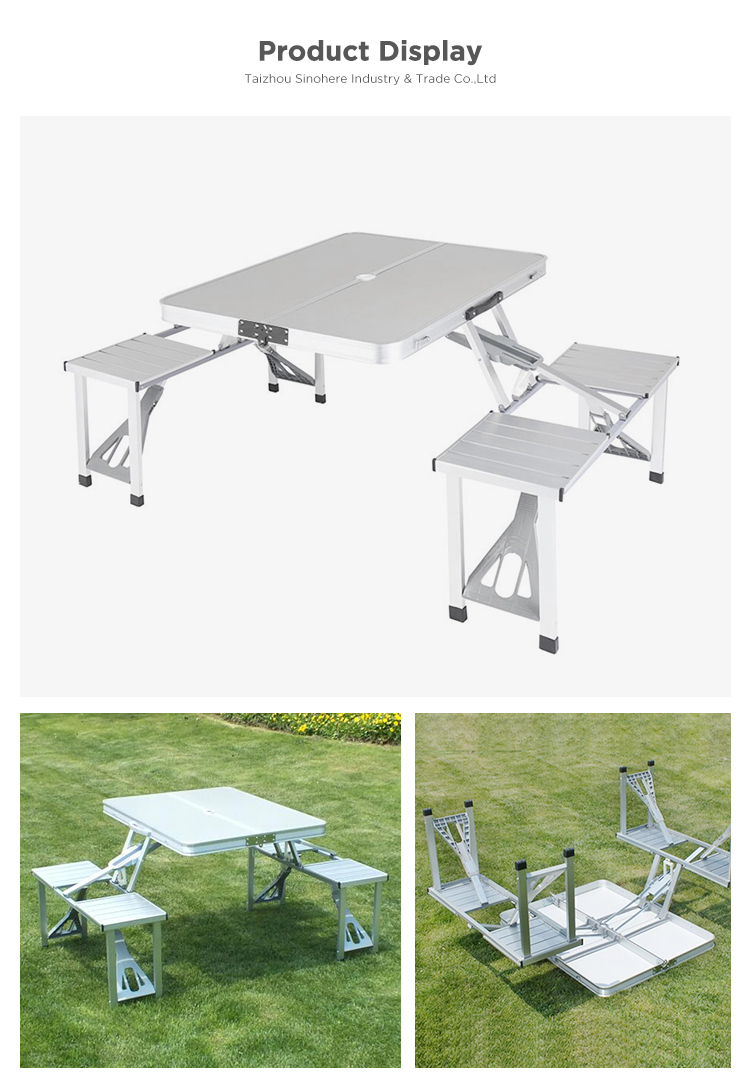Outdoor Foldable Table And Chairs Mesa Rectangular Plegable Para ...