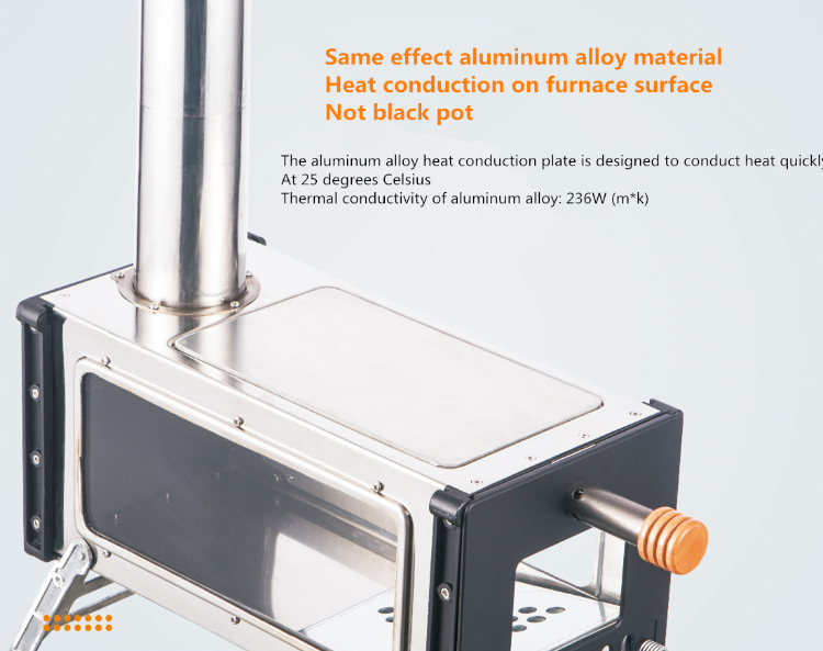 Buy Wholesale China Portable Cast Iron Outdoor Camping Wood Rocket ...