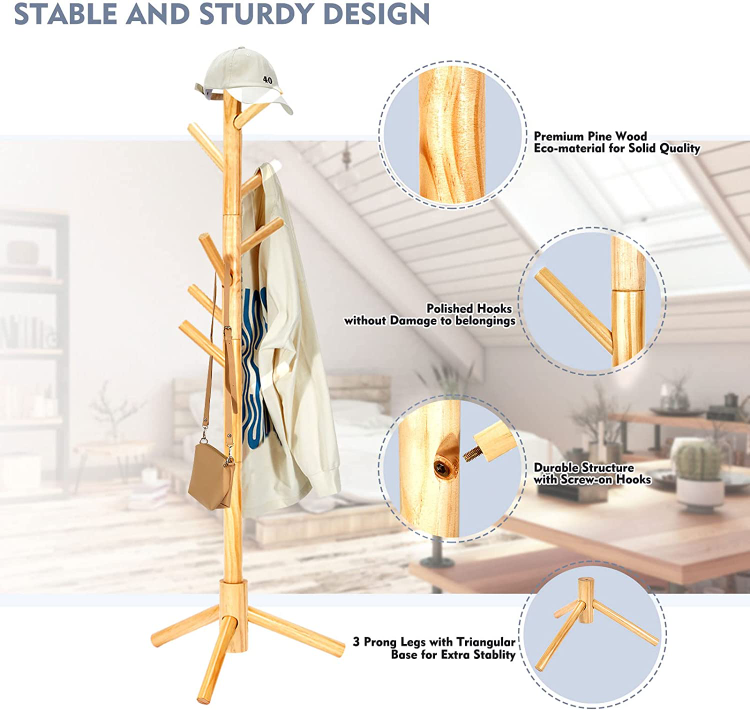 Buy Wholesale China Wholesale Adjustable Coat Standing Tree Easy ...