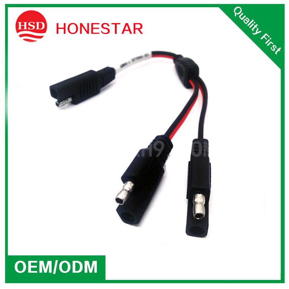 Buy Wholesale China 1 In 2 Sae Connector With 12awg Ul Red Black Power To Sae+sae Power ...