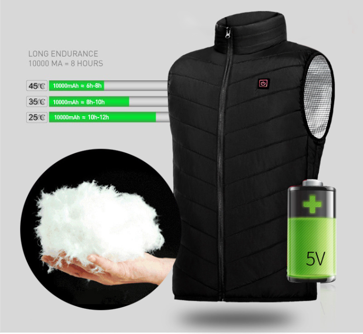 Buy Wholesale China 13 Areas Heated Vest Men Women Winter Warm Jacket ...