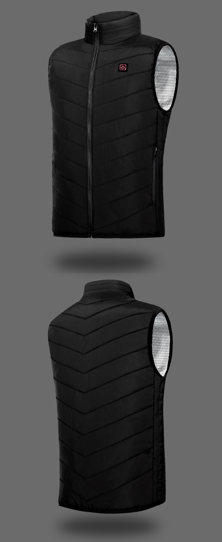 Buy Wholesale China 13 Areas Heated Vest Men Women Winter Warm Jacket ...