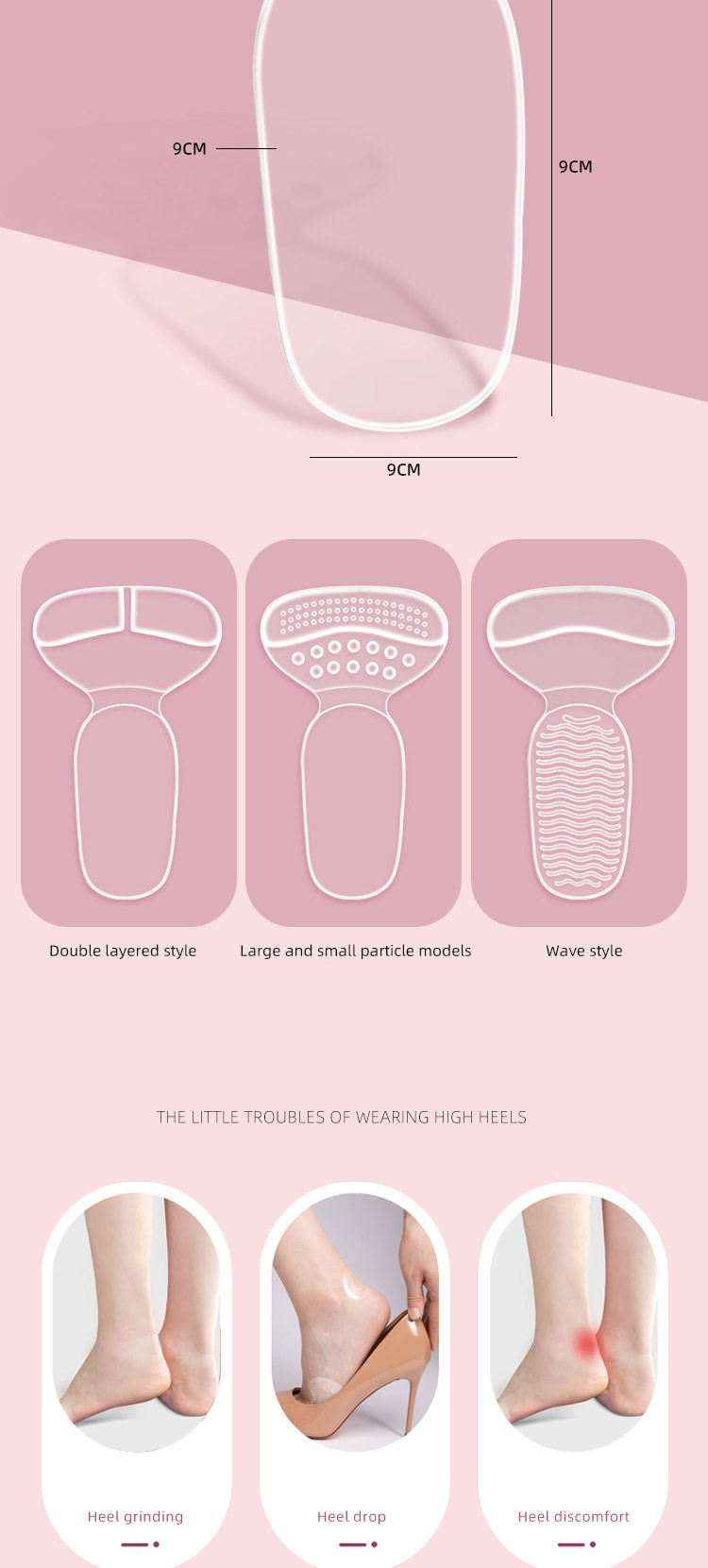 Buy Wholesale China Silicone Heel Protector Heel Grips/heel Pads For Women & Men Shoe Inserts ...