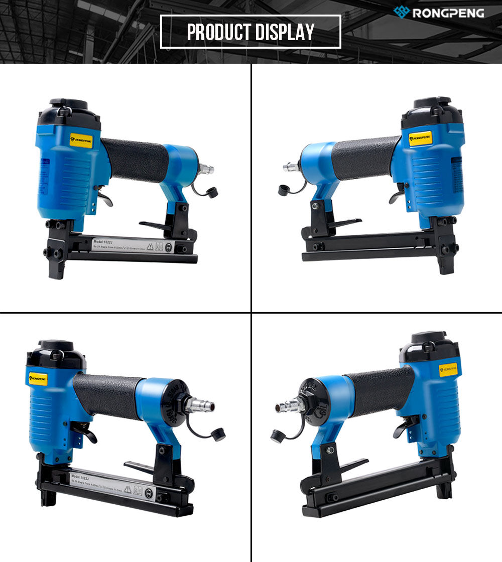 1022j Wide Crown Stapler Gun Rongpeng 120psi Pneumatic Air Nail Gun ...